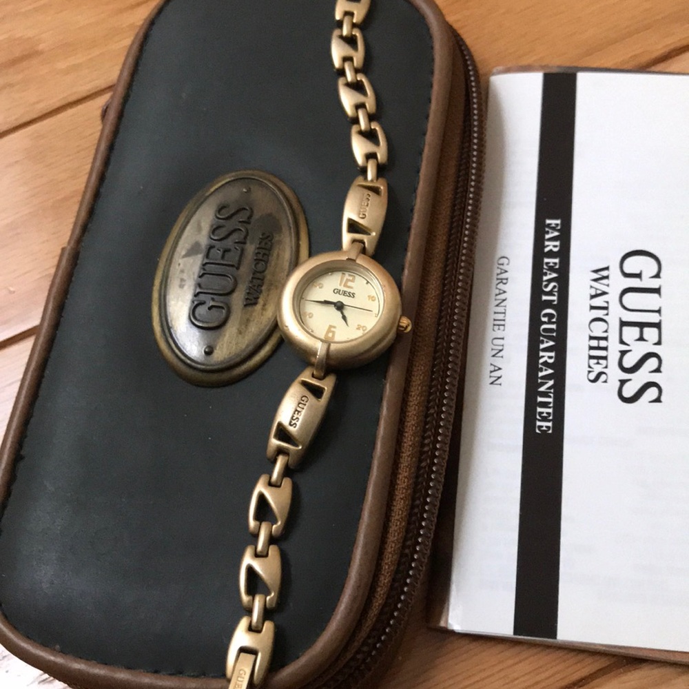 Guess Gold Watch Vintage Circa 1995 - Gem